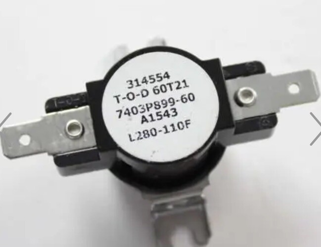 2 PIECE SET Jenn-Air High-Limit Thermostat 314554 74009837 WP7403P899 ...