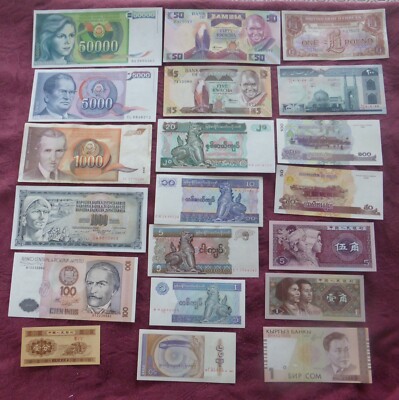 20 ASSORTED WORLD BANKNOTES. | eBay