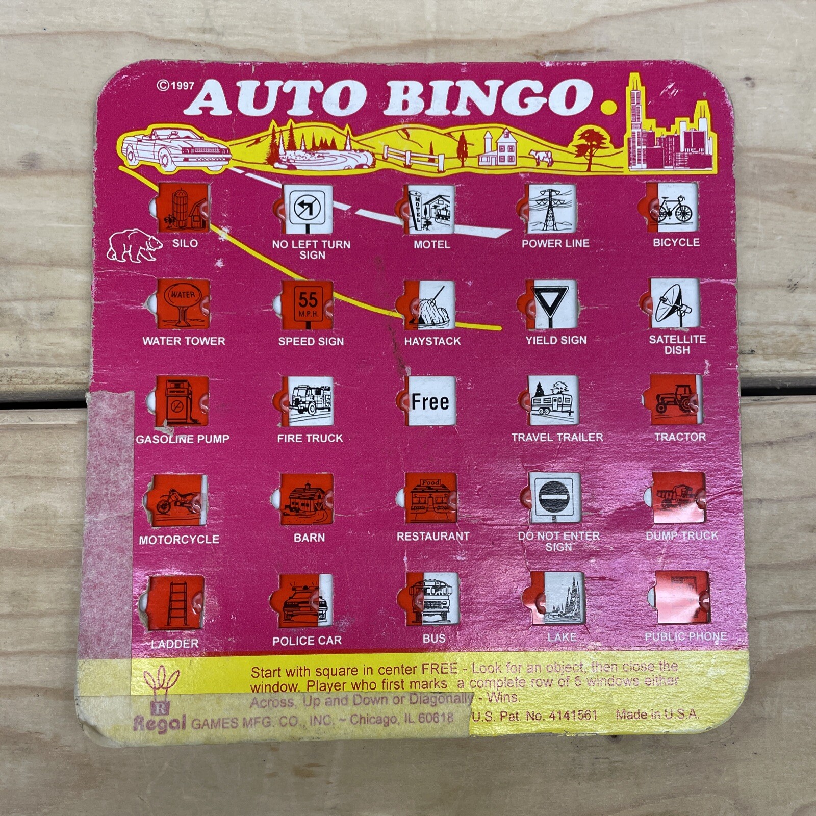 Vintage Regal AUTO BINGO Cards Games Lot of 3 | eBay