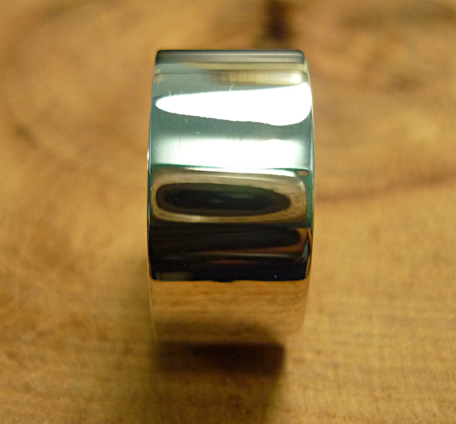 10 mm Silver Band Ring 925 Sterling Flat Plain Thickness 1.2 mm Size 5 ...