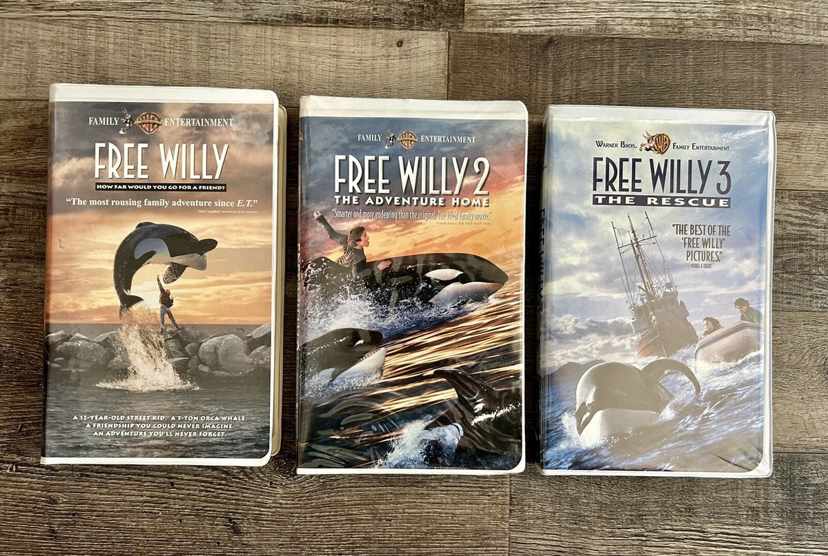 Free Willy 2 Vhs Free Willy 3 Vintage Vhs Etsy
