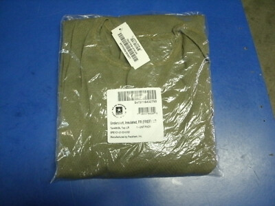 US ARMY UNDERSHIRT, INSULATED, FR(FREE), LARGE REGULAR TAN 499 BL | eBay