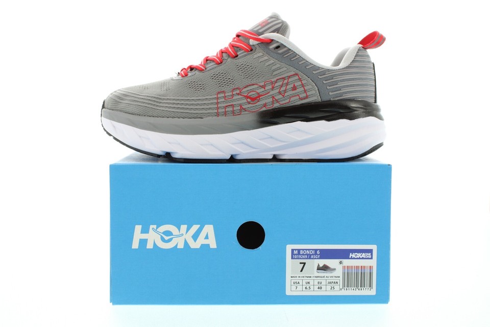 Hoka Bondi 6 Running Shoes Hoka One Men's Low Top Cushioned Sneakers ...