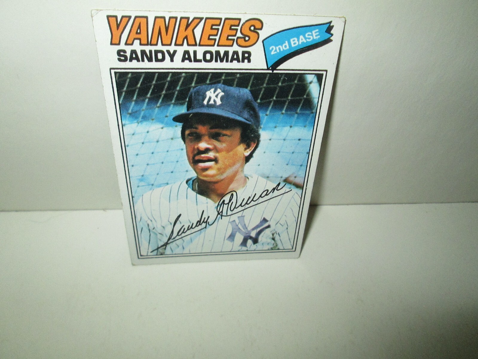 SANDY ALOMAR 1977 Topps baseball card #54 NEW YORK YANKEES VG | eBay