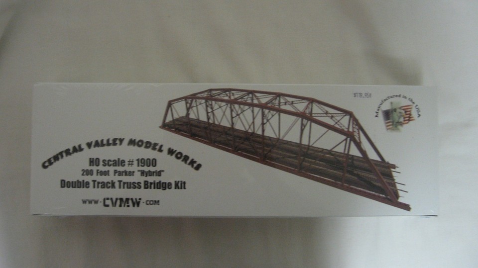 Central Valley Model Works HO scale 200' Parker "Hybrid" Truss Bridge ...