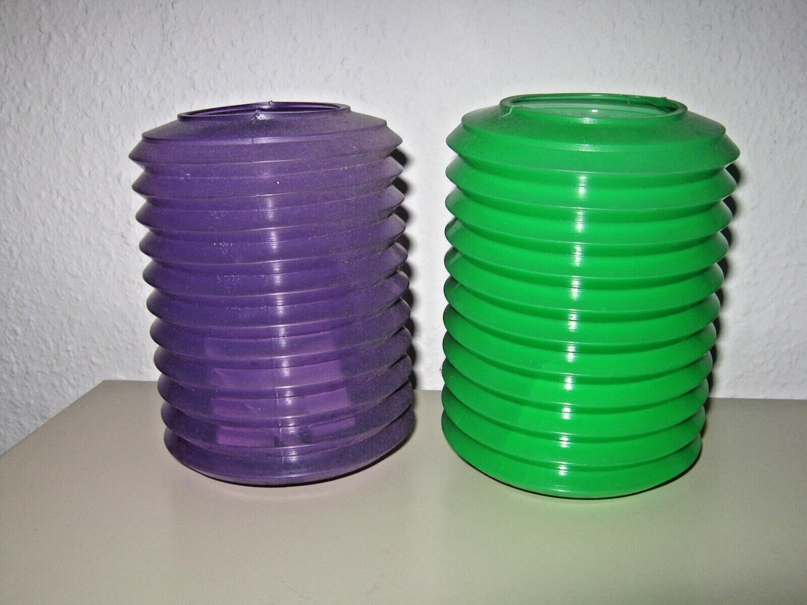 Lampion DDR Laterne, 2 Stück, neu, lila und grün
