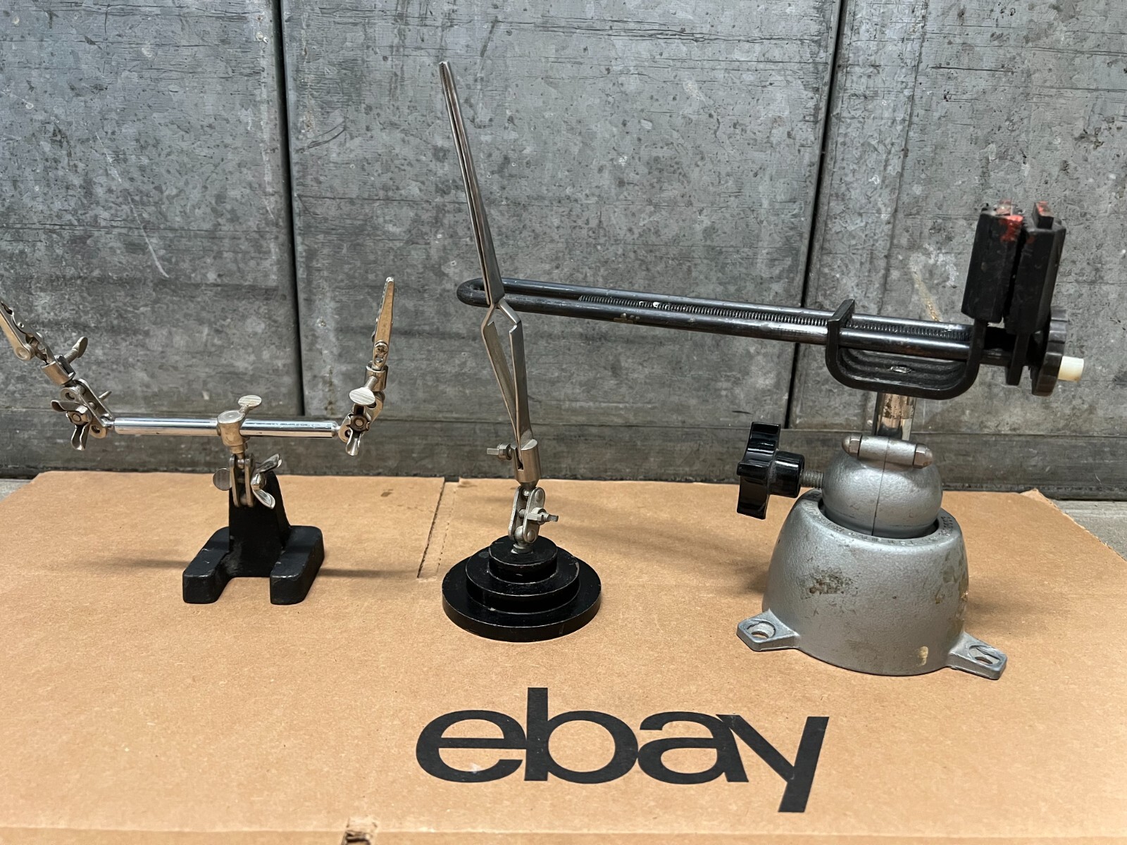 Vintage Lot Panavise 396 6" Light Duty Multi-Angle Vise Third Hand ...