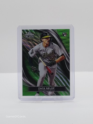2024 Topps Chrome Black ZACK GELOF RC Rookie /99 - Green Refractor 🔥 | eBay