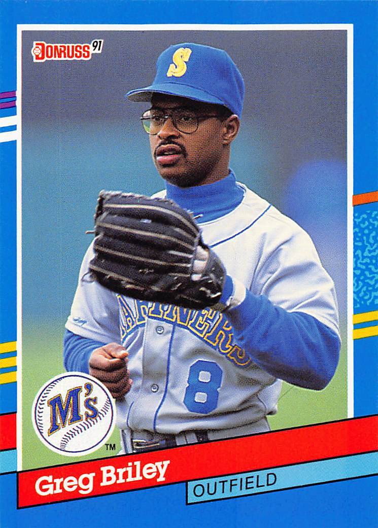 Greg Briley 1991 Donruss 352a Seattle Mariners BASEBALL Card | eBay