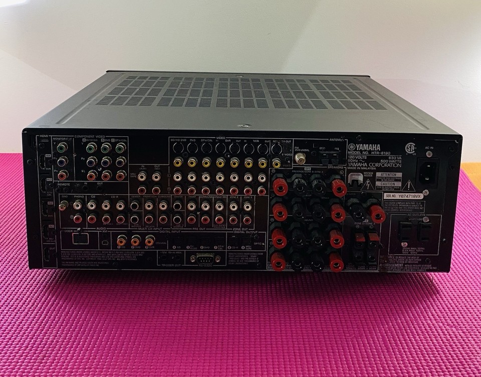 YAMAHA 500 Watts Natural sound AV RECEIVER HTR-6190 Works great No ...