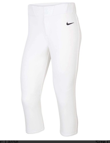NEW Nike Women Vapor Softball Pants Size XXLarge CD8185-100 White Pant ...