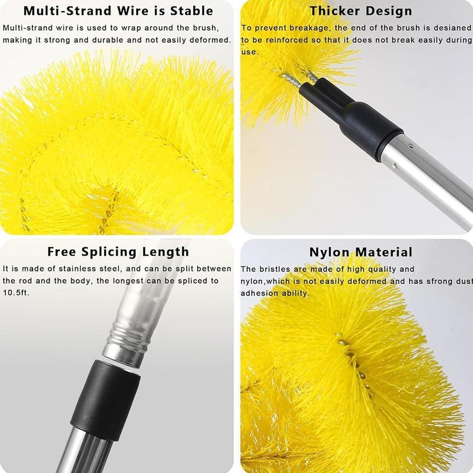 Gutter Cleaning Brush, Spider Web Remover, Flutter Tool Gutter S2T8 ...