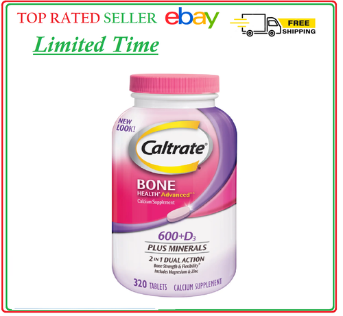 Caltrate Bone Health Advanced 600+D3 Plus Minerals, 320 Tablets | eBay