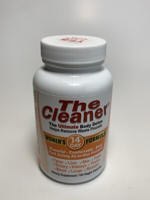 The Cleaner 14 Day Women's Ultimate Body Detox 104 Capsules Exp 03/26 ...