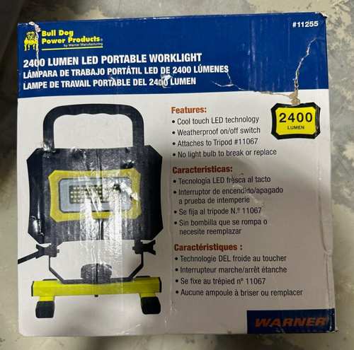 Warner Bulldog 11255 2400 Lumen 20 Watts LED Portable Worklight | eBay