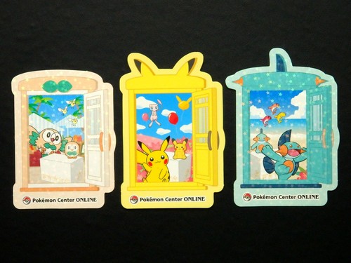 Pokemon Center Online Sticker Rowlet Pikachu Marshtomp Nintendo ...