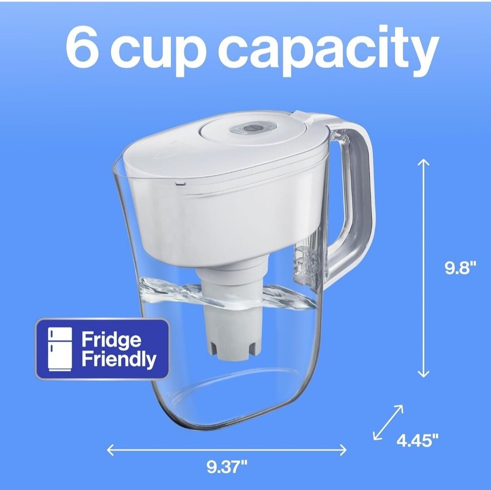 Brita Metro Water Filter Pitcher with SmartLight Filter Change ...