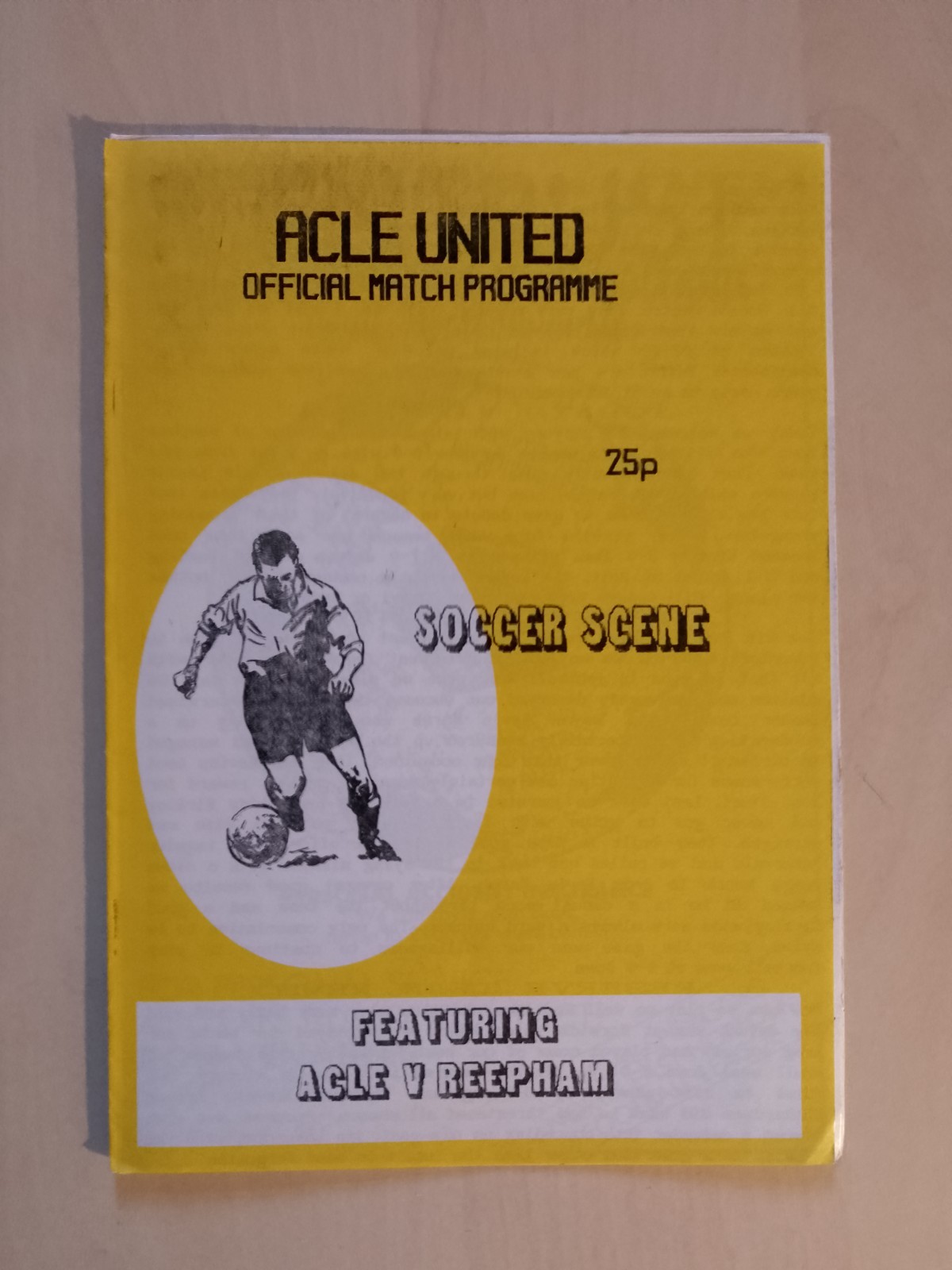 Acle United v Reepham, Anglian Combination, 1987/8 | eBay UK