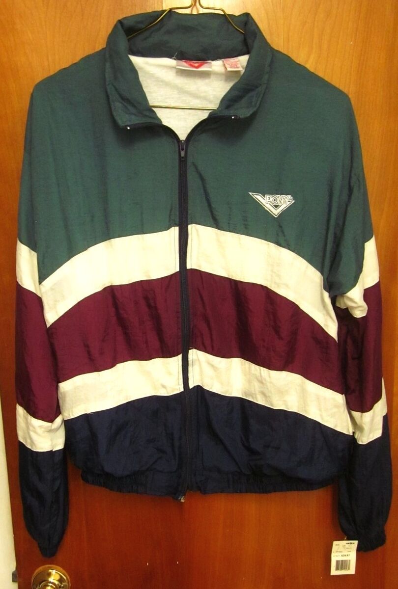 PONY International vtg jacket NWT lrg nylon windbreaker PONY International vtg jacket NWT lrg nylon windbreaker
