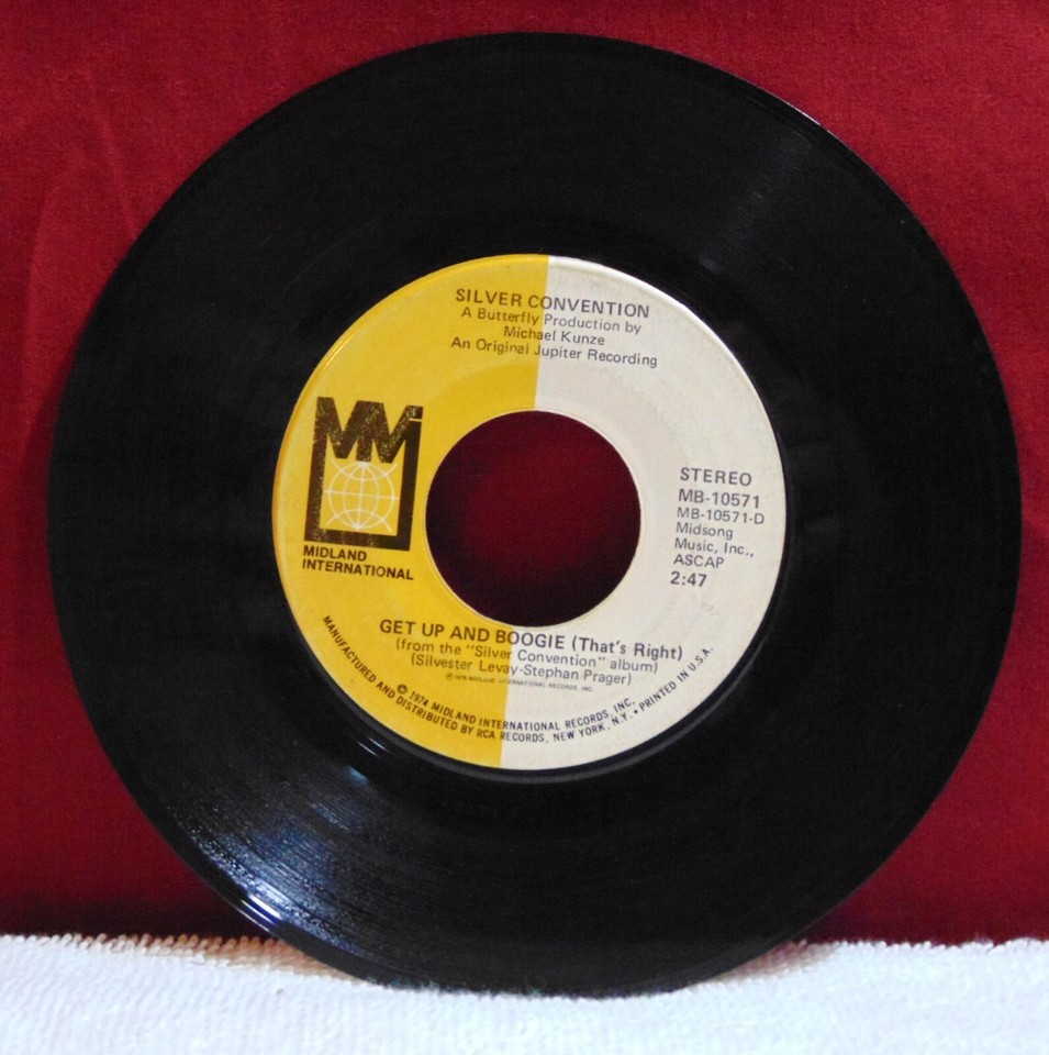 Silver Convention – Get Up And Boogie- 1976 Midland 7" Disco 45 Vinyl ...
