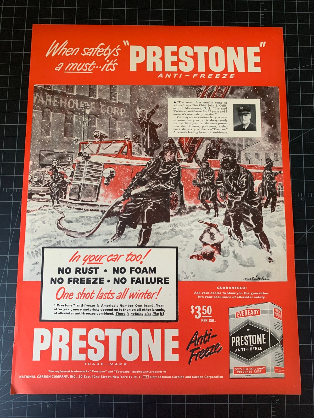 Vintage 1948 Prestone Anti-Freeze Print Ad | eBay