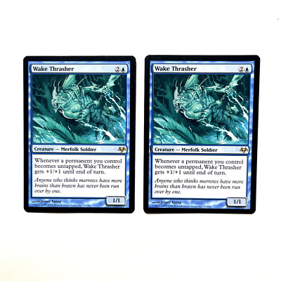 2x Wake Thrasher VLP Eventide Rare MTG See Photos Magic the Gathering ...