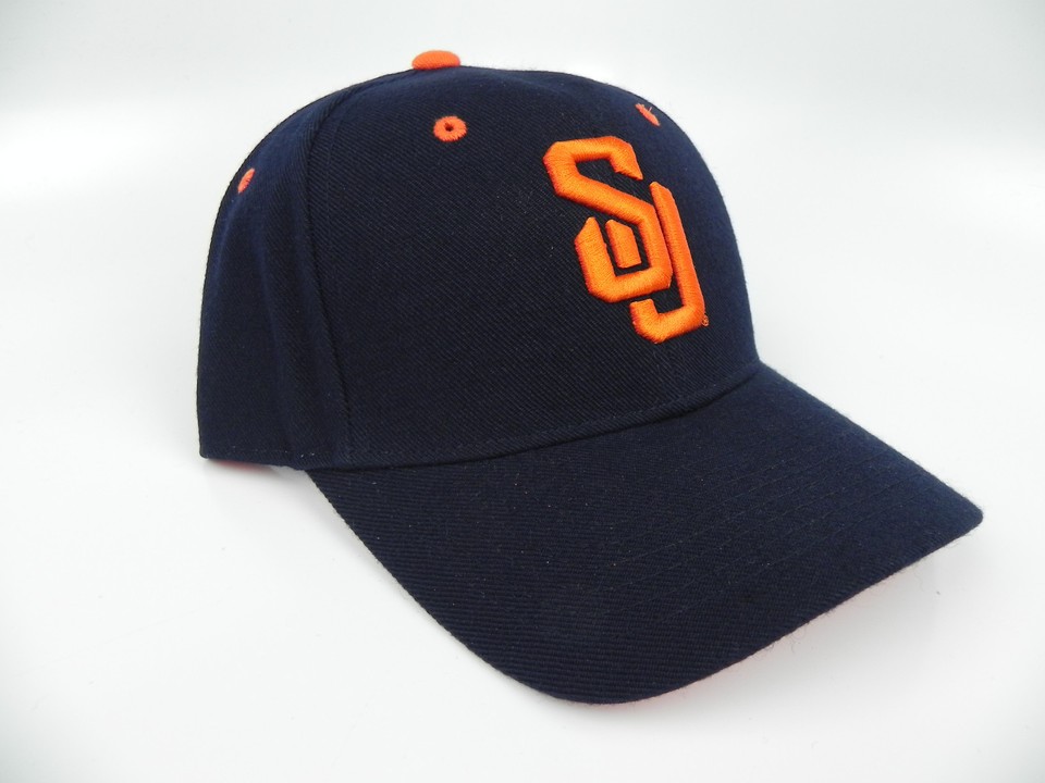 SYRACUSE THE 'CUSE ORANGE NAVY NCAA VINTAGE FITTED SIZED ZEPHYR DH CAP ...