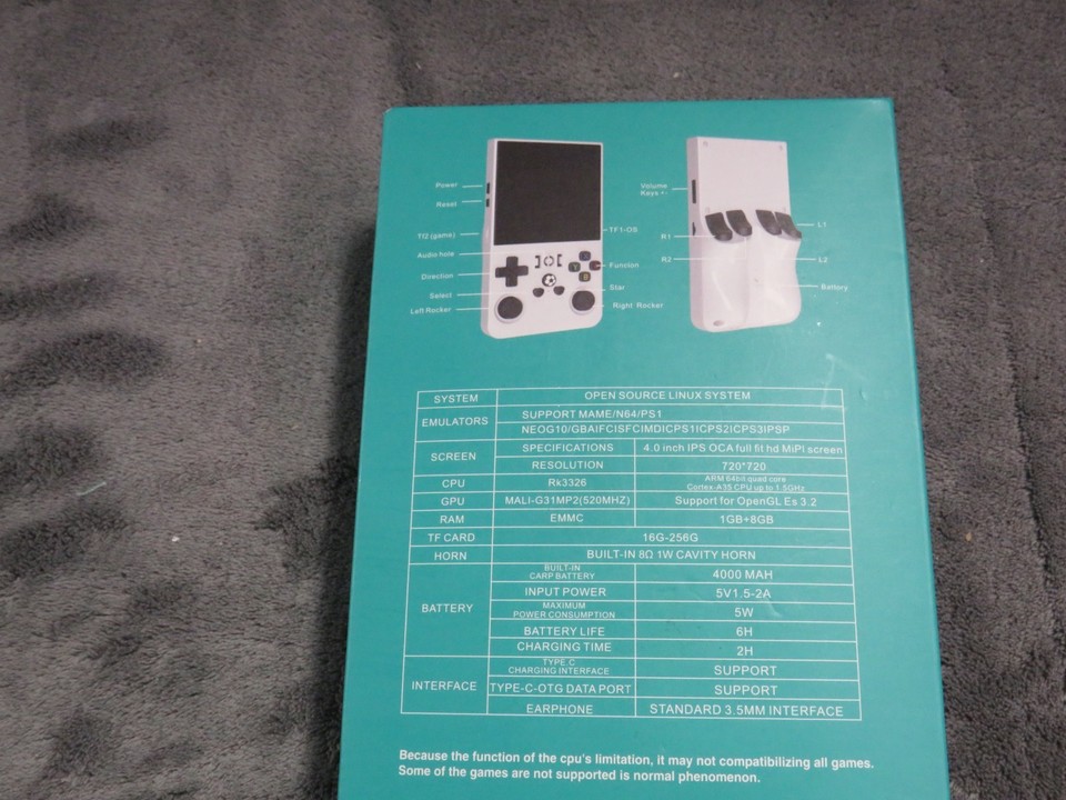 R36MAX Retro OPEN SOURCE Handheld Game Console with 64GB. Built-in ...