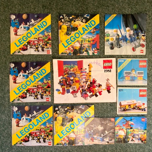 Vintage LEGO 6619 671 City Town Instructions & Catalogue Leaflet Bundle ...