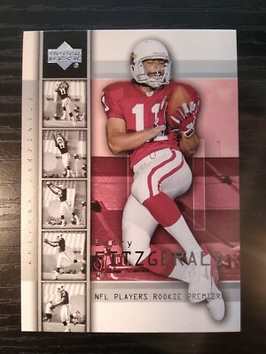 2004 UD Rookie Premiere Larry Fitzgerald #5 RC Rookie Cardinals HOF ...