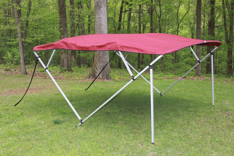 VORTEX SQUARE TUBE FRAME 4 BOW PONTOON/DECK BOAT BIMINI TOP 12 ...