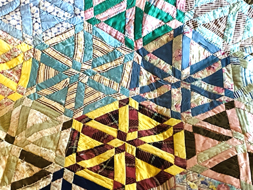 VIntage 70s Star Pinwheel Quilt 62"x 74"~Clean~Impressive Hand ...