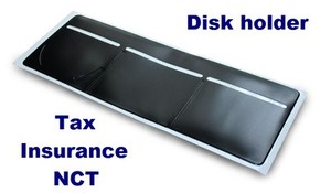 New Black Windscreen Tax, Insurance, NCT Disc Holder for Cars Vans Taxi ...