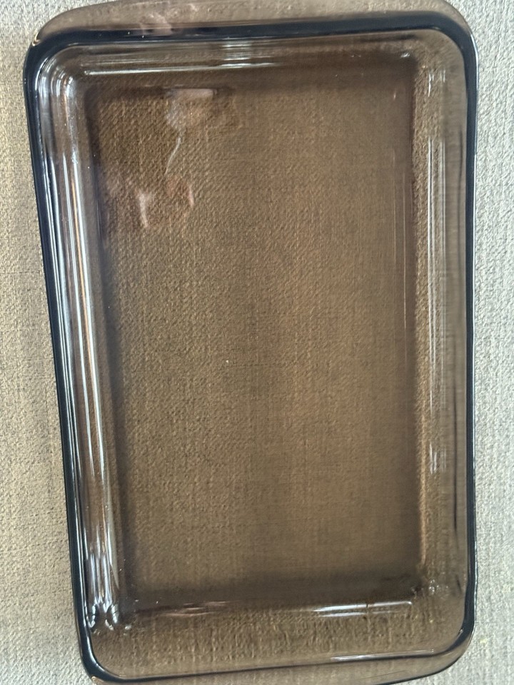 VTG Pyrex Fireside Amber Brown Glass Rectangular Casserole Dish 9x5 ...