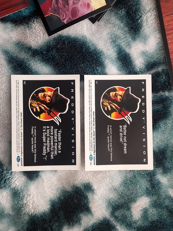 A Nightmare On Elm Street Collector Card Set FREDDY Open Box READ | eBay