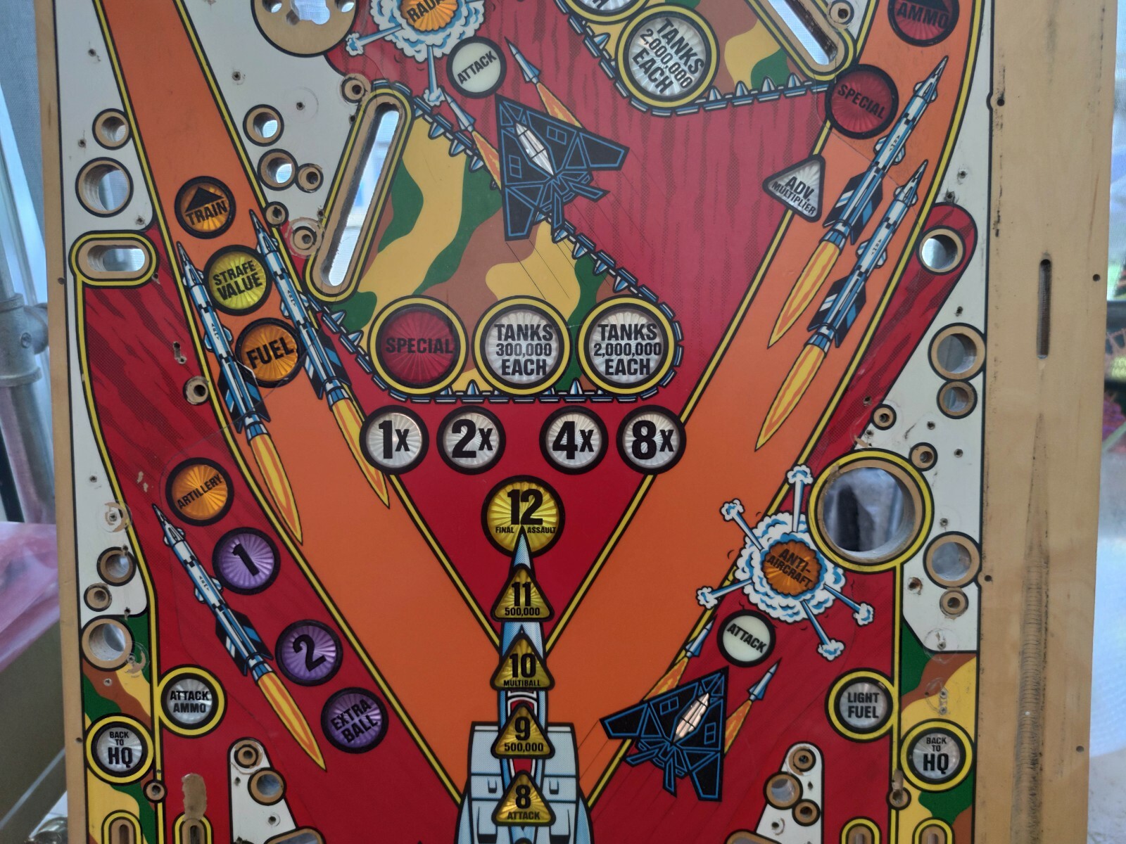 Pinball Playfield Operation Thunder Gottlieb Used | eBay Australia