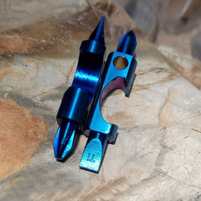 EDC Portable Titanium Multi Tools Bottle Opener Bolt Driver Screwdriver ...