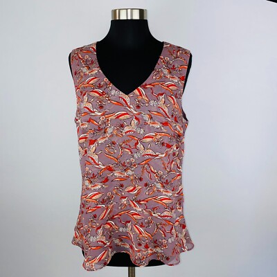 Cabi 3611 Womens M Good Luck Peace Harmony Symbol Waterbird Crane Top ...