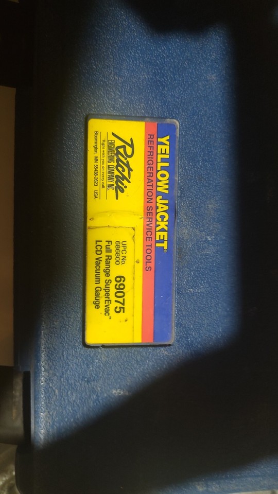 Yellow Jacket 69075 Full Range SuperEvac LCD Vacuum Gauge New In Box ...