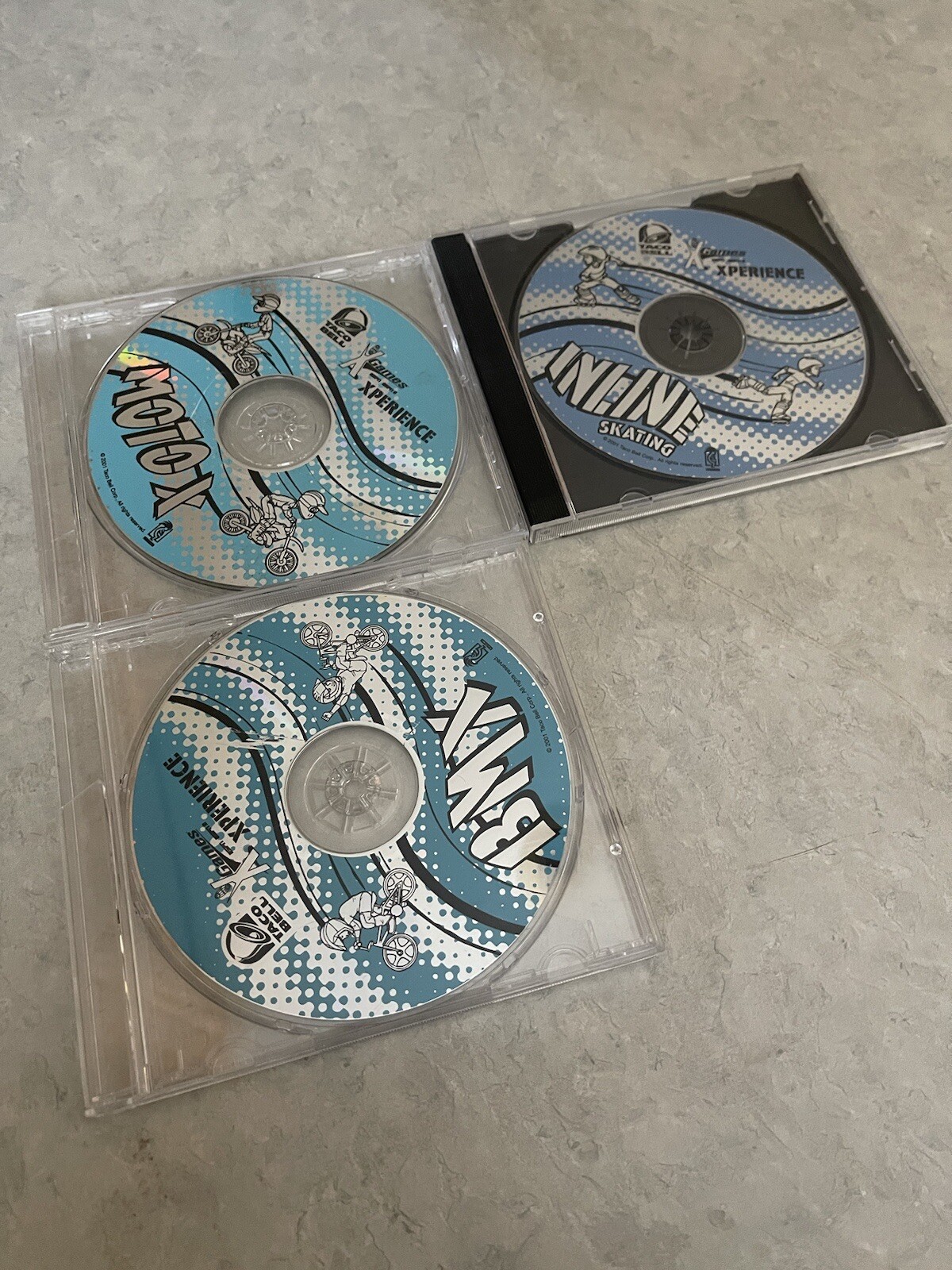 (RARE) TACO BELL XPERIENCE INLINE SKATING / BMX / MOTO X PC CD COMPUTER ...