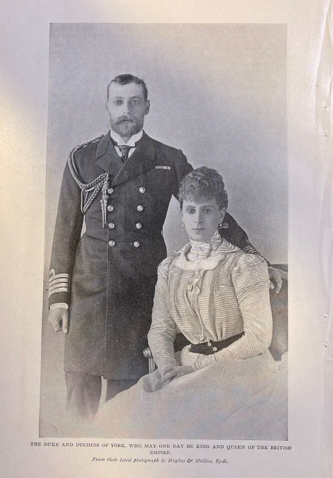 1899 Vintage Magazine Illustration Duke and Duchess of York | eBay