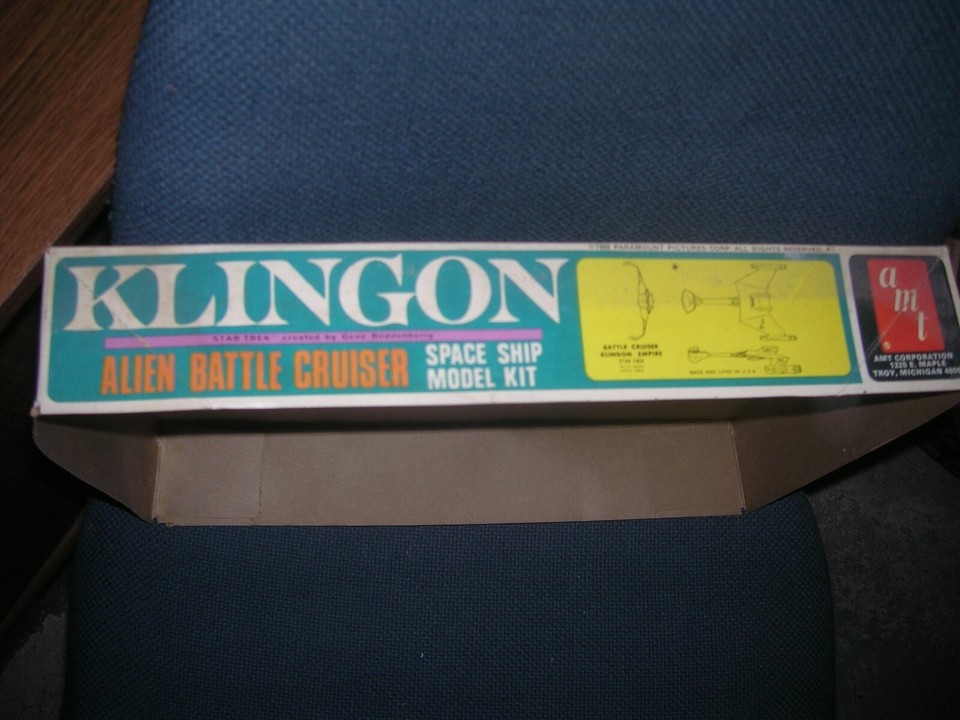 1968 AMT Star Trek Klingon Alien Battle Cruiser S952-250 Model Kit | eBay