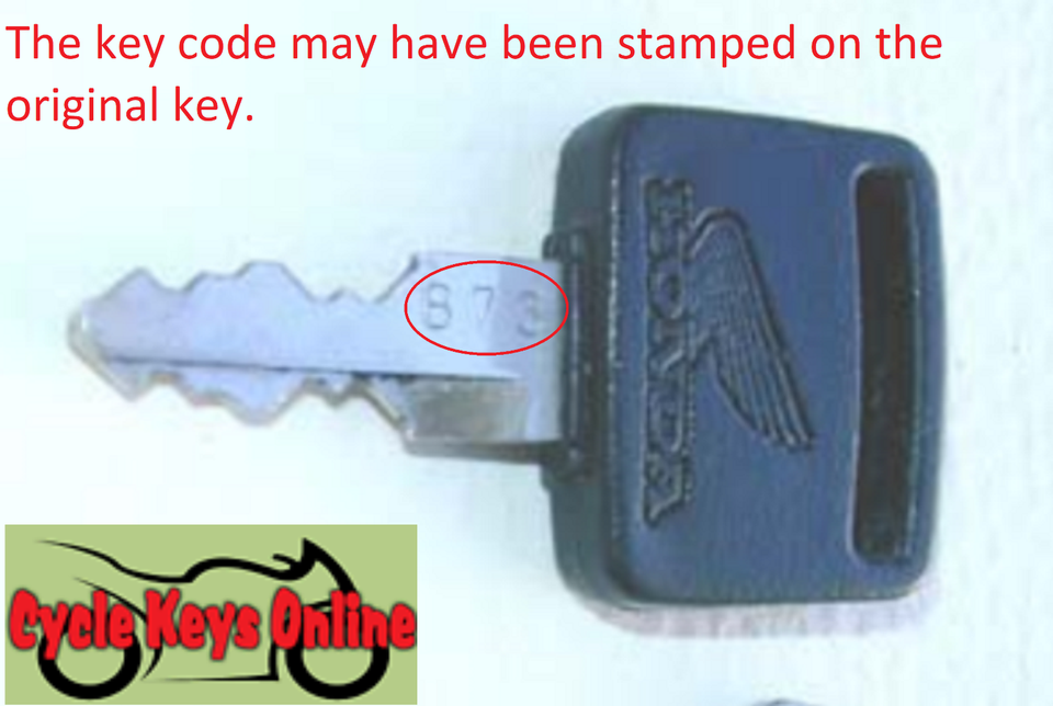 Honda Motorcycle Keys | Silver | Rear | United States | Cut to Your Key ...