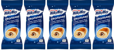 🥐 5x MILKY WAY CROISSANT - CHOCOLATE MILK CREAM FILLING - 5x50G = 250G ...