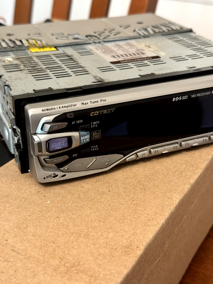 Alpine MDA-7755R 4x40W Single DIN Mini Disc Vintage Head Unit | eBay