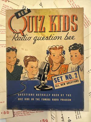 1942, New Quiz Kids Radio Question Bee Game, Set 2 Whitman. VINTAGE | eBay