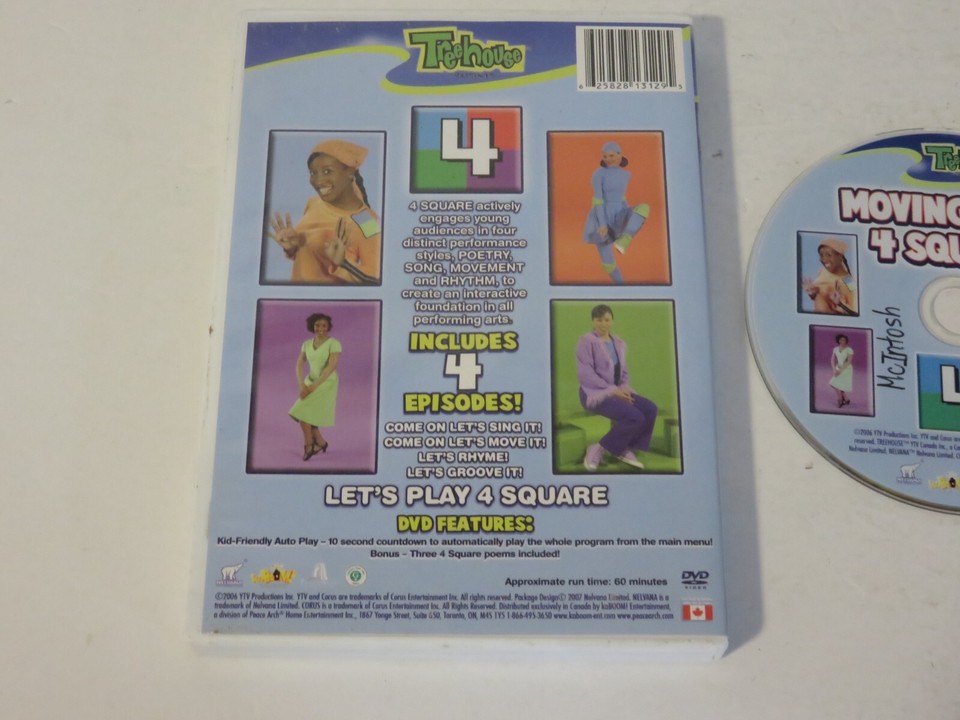 MOVING WITH 4 SQUARE TREEHOUSE VERY RARE RELEASE 2006 YTV DVD ...