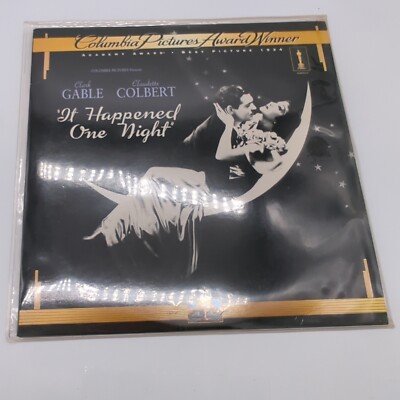 It Happened One Night Laservision Laserdisc LD - Clark Gable, Black and ...