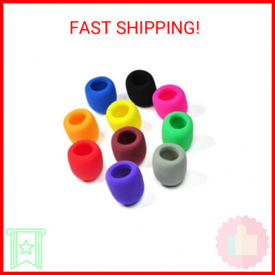 ANBANA @ 10 Pack Colors Handheld Stage Microphone Windscreen Foam Mic ...
