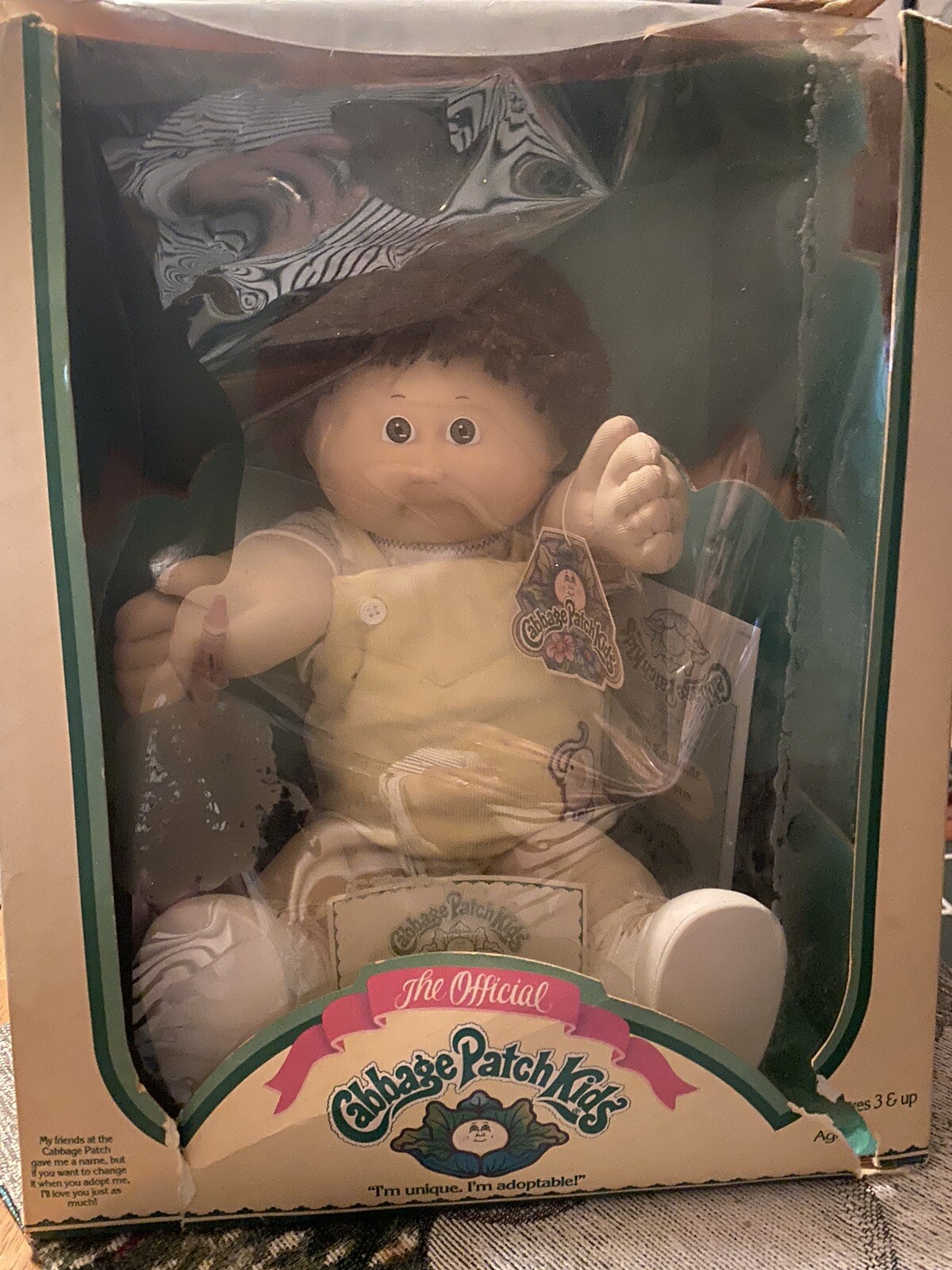 ORIGINAL cabbage patch Kid Boy Garner Justin head mold 5 1986 red ...